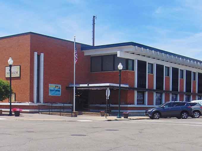 The museum preserves local heritage in a building that reflects Marshall's commitment to accessible culture.