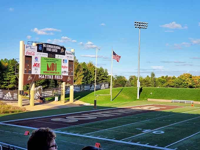 College athletics facilities that prove small towns can have big-league amenities without the big-league traffic nightmares.