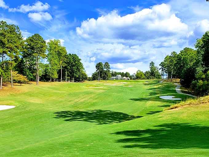 This championship golf course at Savannah Lakes Village delivers views that'll make you forget you're supposed to be watching your ball.