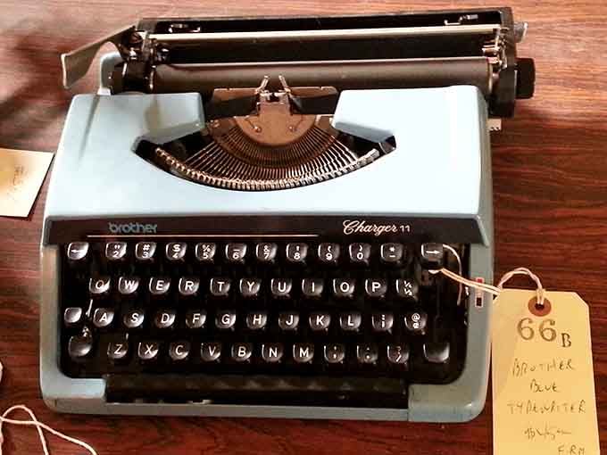 A vintage typewriter that's seen more stories than your Netflix queue could ever hold.