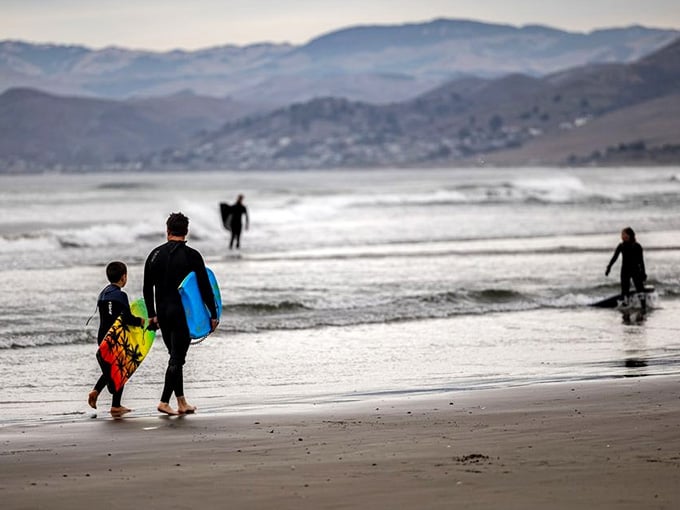 Father-son boogie boarding sessions in the Pacific create memories no screen time could ever replicate or improve.