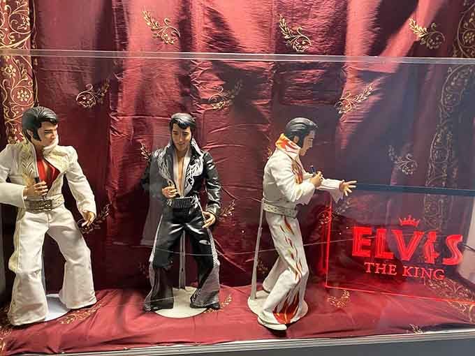 Three Elvises are better than one, and in miniature form they're even more charming than the real King ever was.