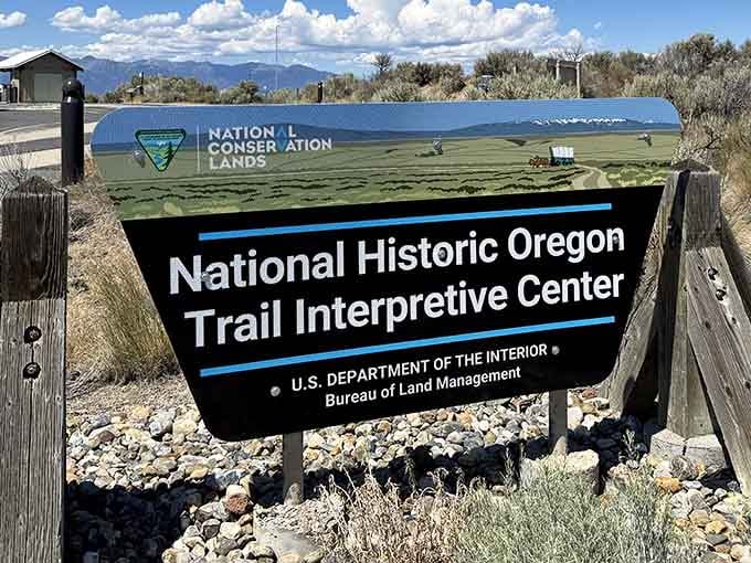 The Bureau of Land Management knows how to mark a historic spot without blocking that million-dollar desert view.