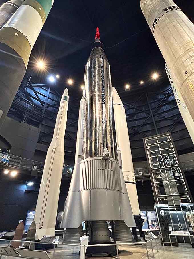 This Atlas rocket towers overhead, making you feel wonderfully small in the best possible way.