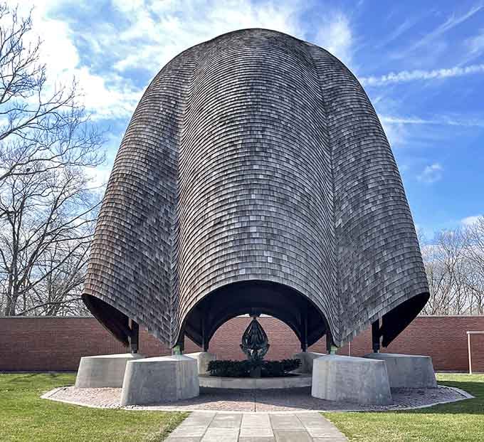 The Roofless Church: where architecture meets spirituality and both reach straight for the sky without apology.