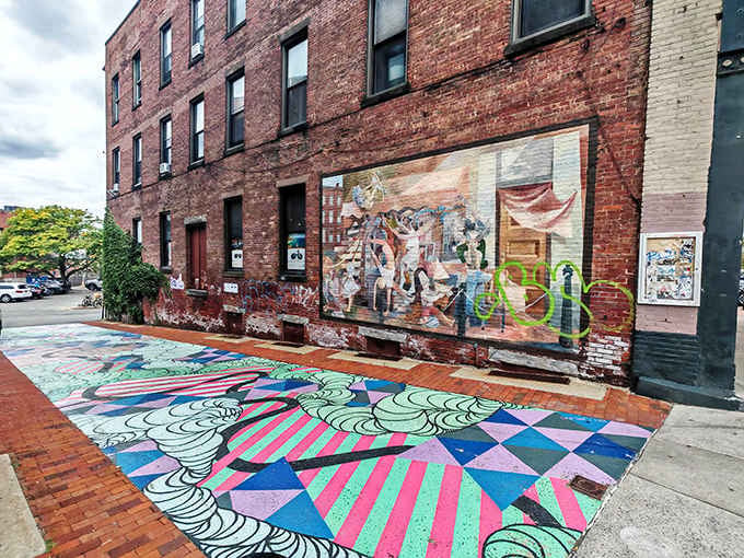 Street art transforms ordinary brick walls into conversation starters that cost nothing to admire all day long.