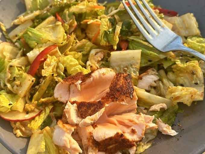 Fresh salmon perched atop greens so colorful they make a sunset jealous&mdash;healthy never looked this tempting before.