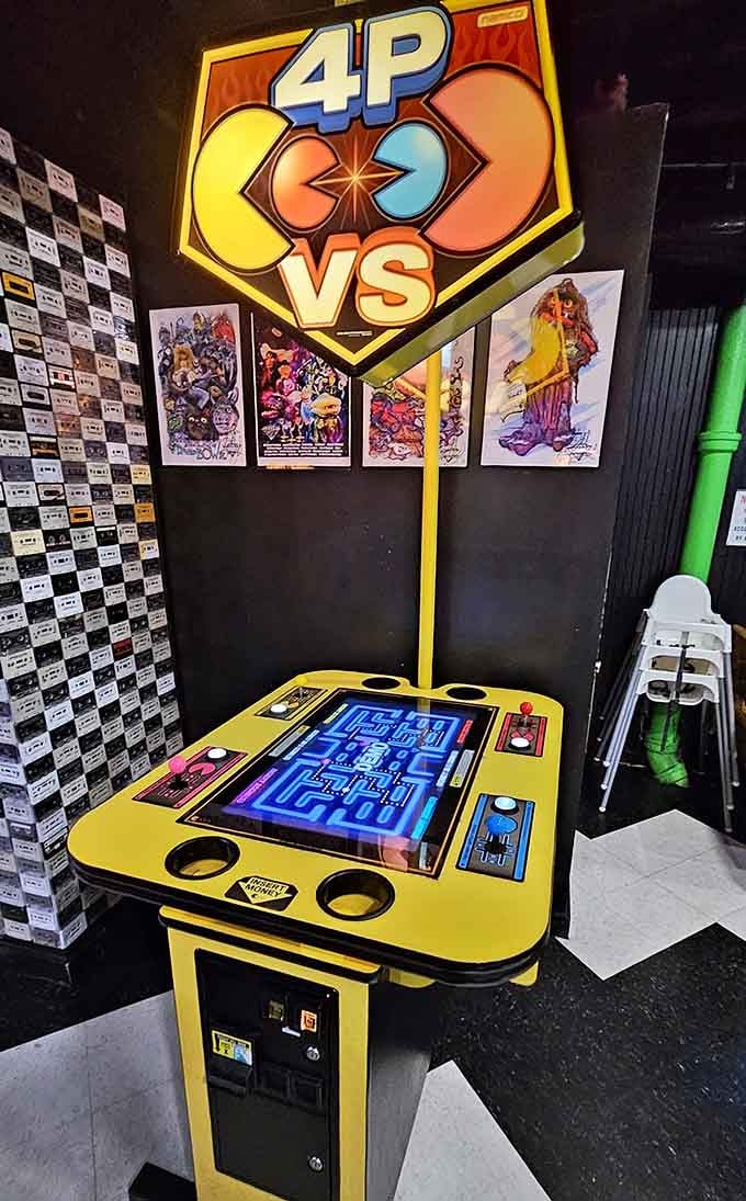 Four-player Pac-Man means you can finally settle who's the real champion in your friend group once and for all.