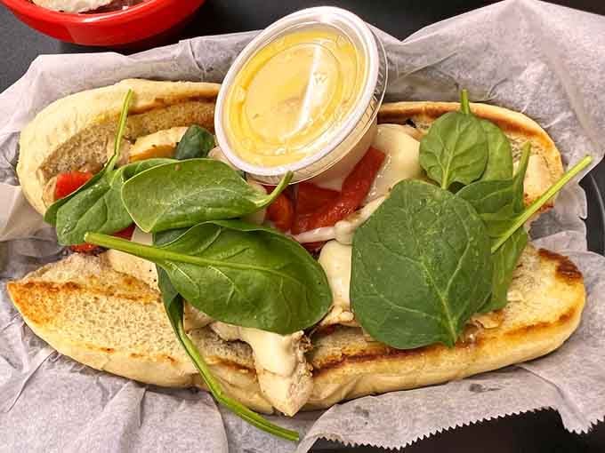Grilled chicken meets melted cheese on bread that's been kissed by butter and heat in perfect harmony.
