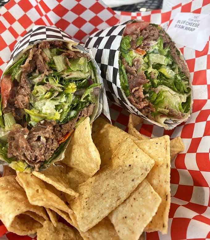 These wraps are stuffed so full they're practically bursting, proving that generosity never goes out of style.