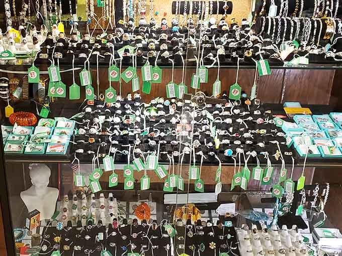 Enough vintage jewelry to make your grandmother's collection look like a starter kit from the mall.