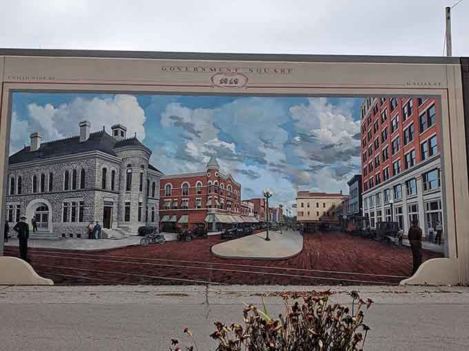 Government Square in 1919 captures downtown Portsmouth when streetcars ruled and everyone wore sensible hats.