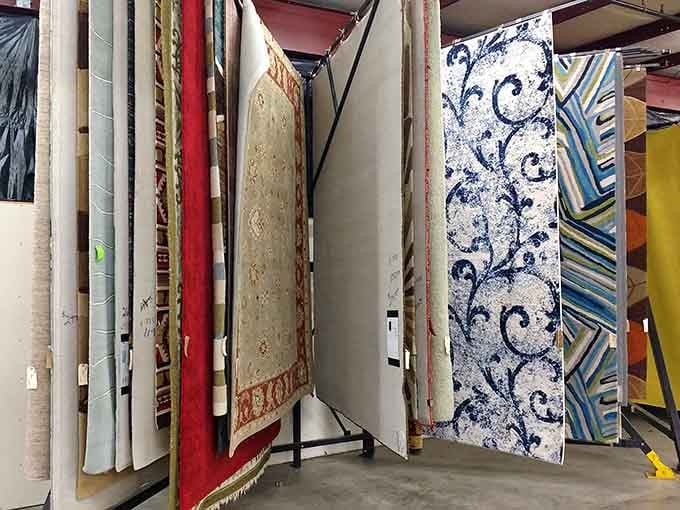 From Persian patterns to modern geometrics, there's enough floor covering here to carpet a small village with serious style.