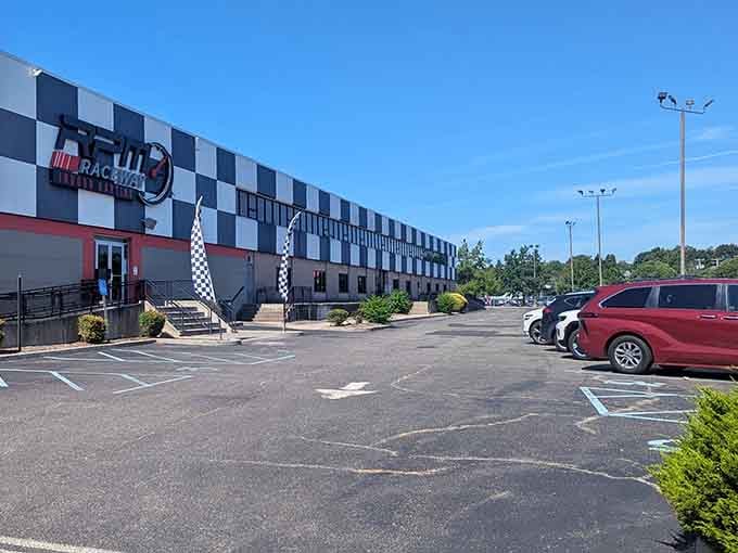 Plenty of parking means the adventure starts easy, which is good because things get plenty exciting once you're inside.