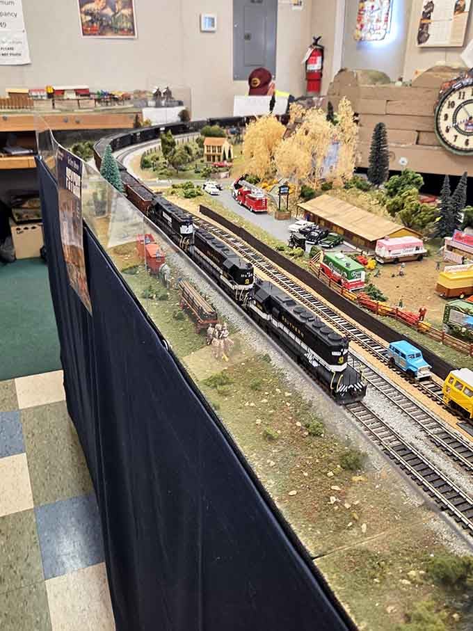 Inside, miniature worlds come alive with the kind of detail that makes grown-ups kids again.