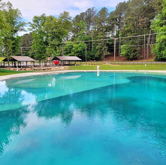 Water so clear you can see the bottom, which is either comforting or slightly unnerving depending.