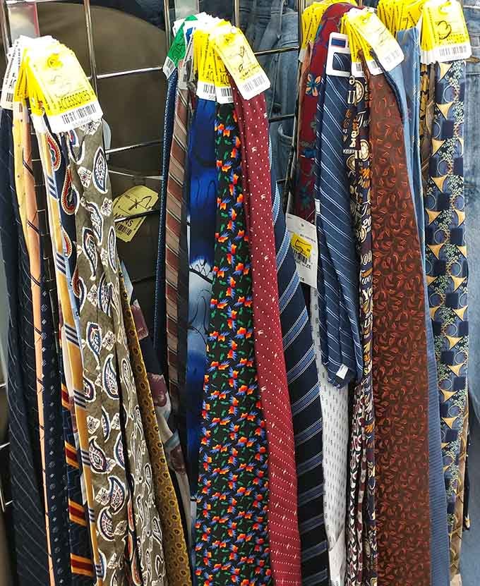 These vintage ties tell stories of boardrooms past, now ready to add character to your modern wardrobe rotation.