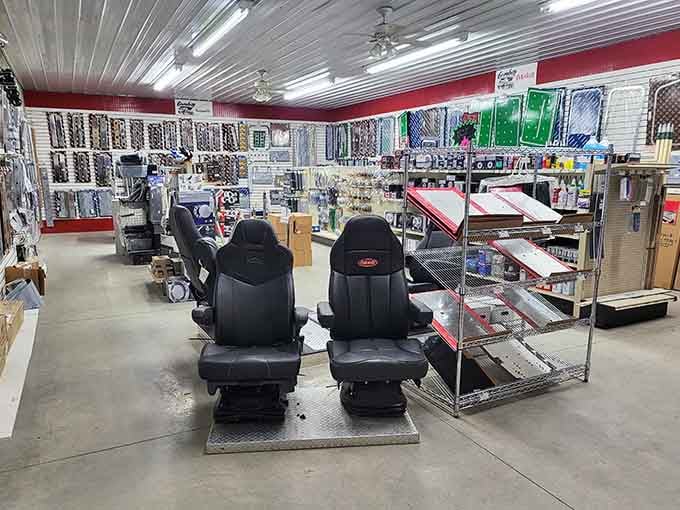 Chrome and automotive supplies might not sound exciting, but this place keeps the local fleet running smoothly.