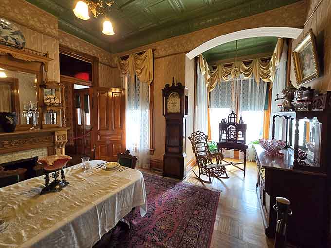 Formal dining in territorial Arizona meant elaborate settings that would make modern dinner parties look positively casual by comparison.