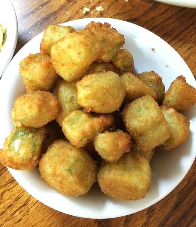Fried okra so good it converts skeptics into believers, one golden bite at a time.