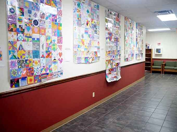 When an entire school gets involved, you get this explosion of creativity covering the walls.