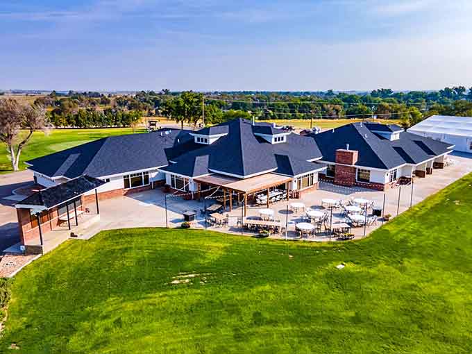 Sky Ranch Golf Course sprawls across the plains, proving you don't need mountain views for memorable rounds.