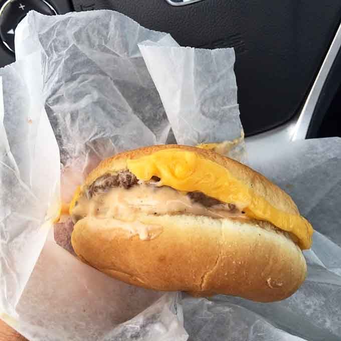 The California burger arrives loaded with all the fixings, making the Golden State jealous of New Jersey's interpretation.