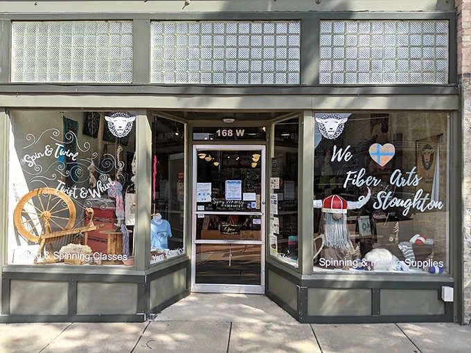 Spry Whimsy Fiber Arts celebrates traditional crafts with a modern twist in this welcoming downtown storefront.