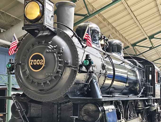 This polished locomotive represents countless hours of skilled craftsmanship keeping history alive and running on actual coal power.