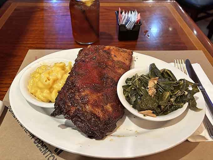 When ribs have this kind of color and crust, you know someone in the kitchen really knows their smoke.
