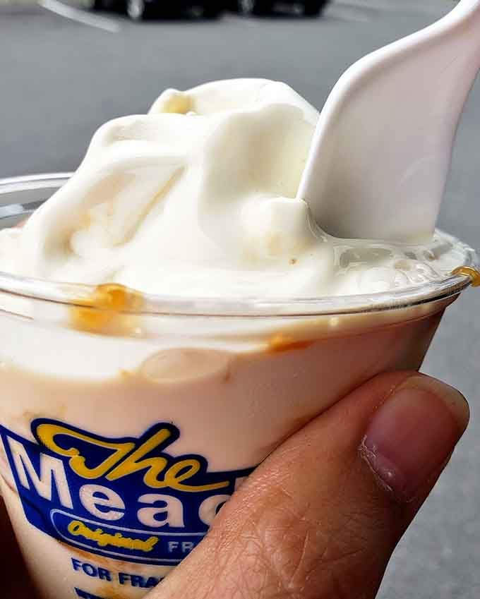 Salted caramel swirls that look like they're performing a delicious ballet right there in your cup.