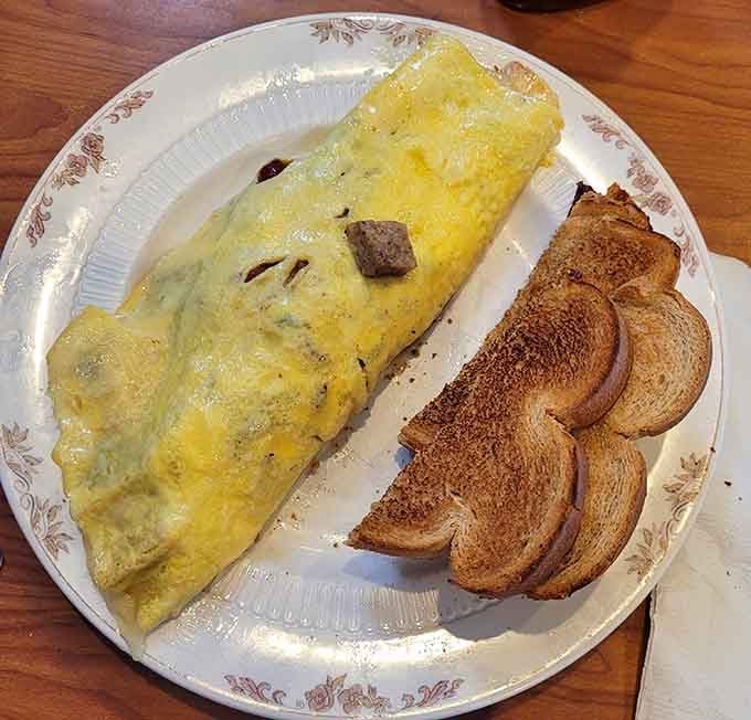 This golden creation proves that eggs and cheese were always meant to be together forever.