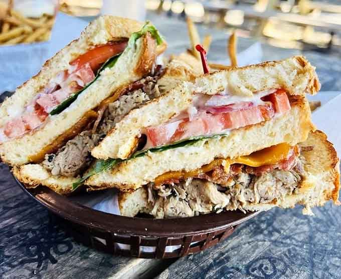 The Duck Club: layers of flavor so good, you'll want to join this exclusive sandwich society immediately.