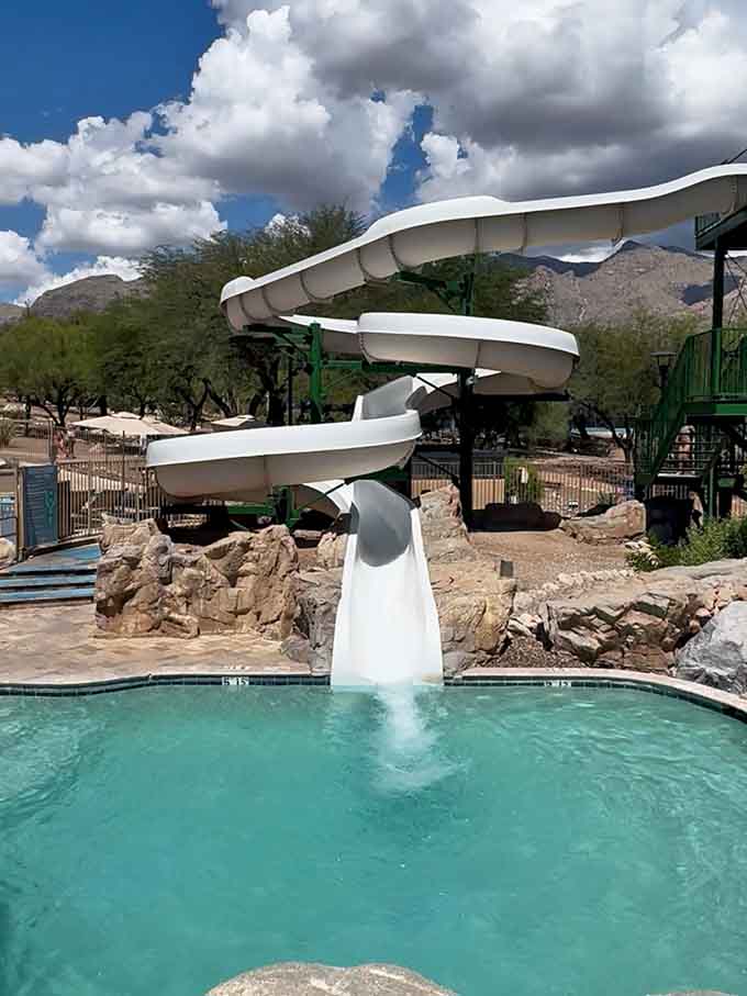 That waterslide proves you're never too old to feel like a kid again, dignity be darned.