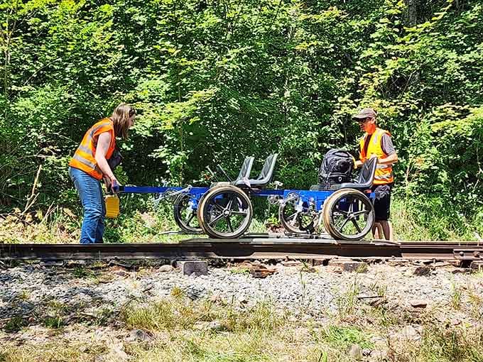 The friendly guides make sure everyone's ready before sending you off into the Pacific Northwest wilderness.
