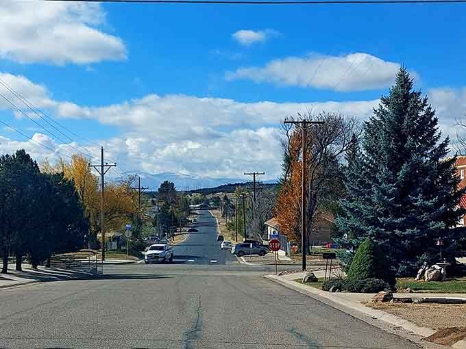 Tree-lined streets frame mountain vistas that make your daily commute look like a screensaver come alive.