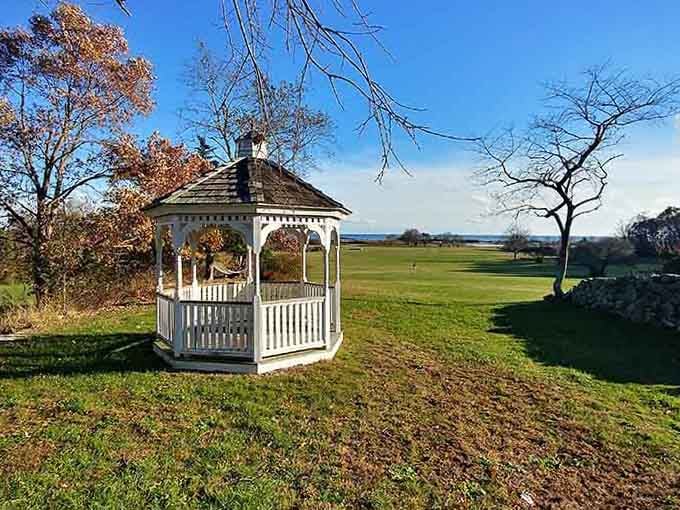 This gazebo has witnessed more romantic moments than your favorite rom-com, guaranteed without the Hollywood ending.