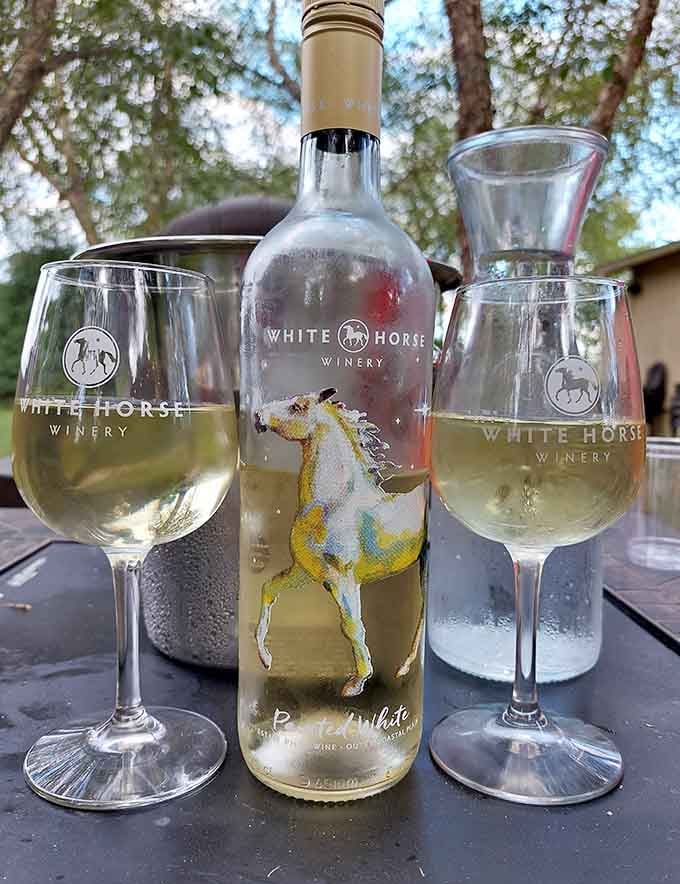 White wine so crisp you can practically taste the sunshine that grew those grapes right here.