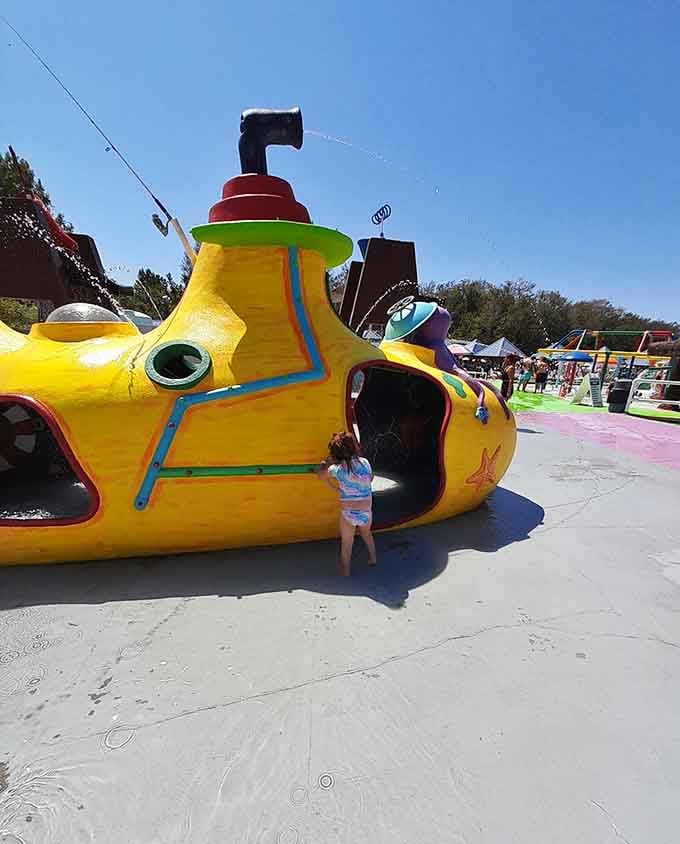 Climb aboard this whimsical vessel where imagination meets refreshing water and nobody needs a captain's license to enjoy.