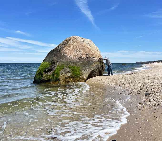 This massive glacial boulder serves as both geological wonder and the world's most photogenic climbing challenge for adventurous visitors.