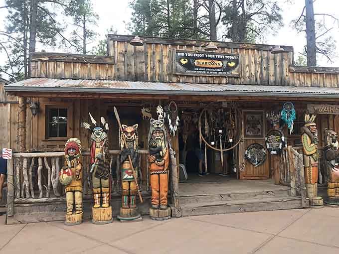 This rustic storefront at Bearizona promises the kind of souvenirs that won't end up in a garage sale.