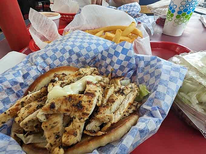 The chicken gyro special proves this place doesn't play favorites, giving poultry the same love as the lamb.