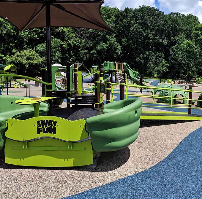 The "Sway Fun" glider lives up to its name, offering motion and giggles in equal, generous measure.