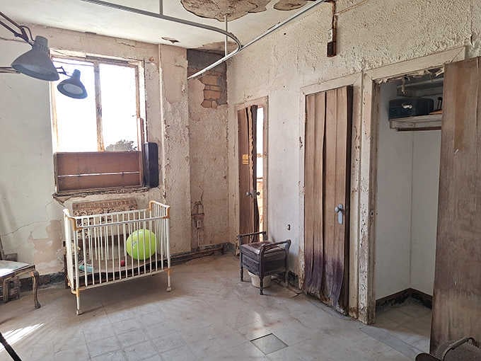 This nursery once welcomed new life into the world; now it welcomes paranormal investigators with questionable life choices.