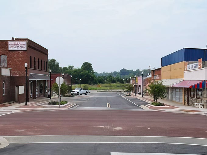 Wide streets designed for a gentler era when nobody needed seventeen lanes to feel like they were getting somewhere.