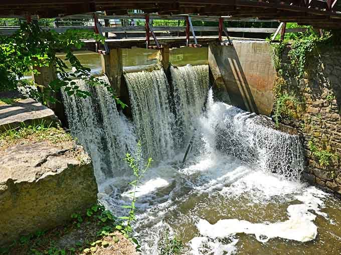 Where history meets hydraulics&mdash;this vintage dam structure creates a powerful curtain of white water worth the visit.