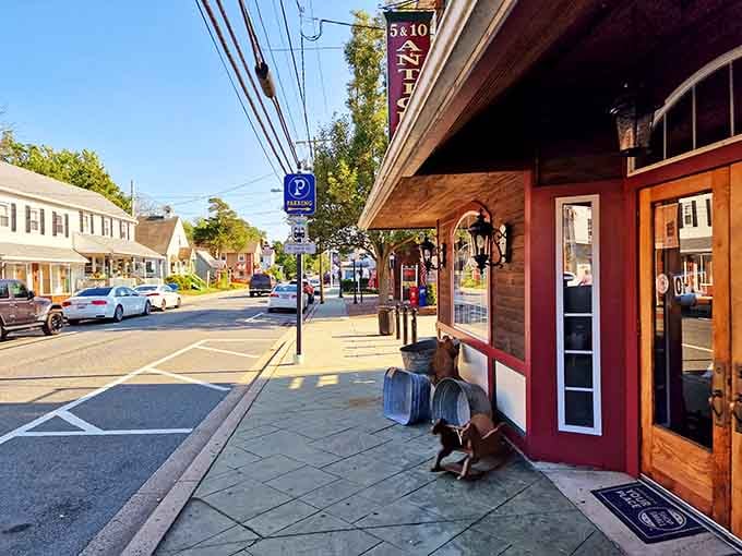 That welcoming storefront with its wooden awning practically begs you to come inside and stay awhile, friend.