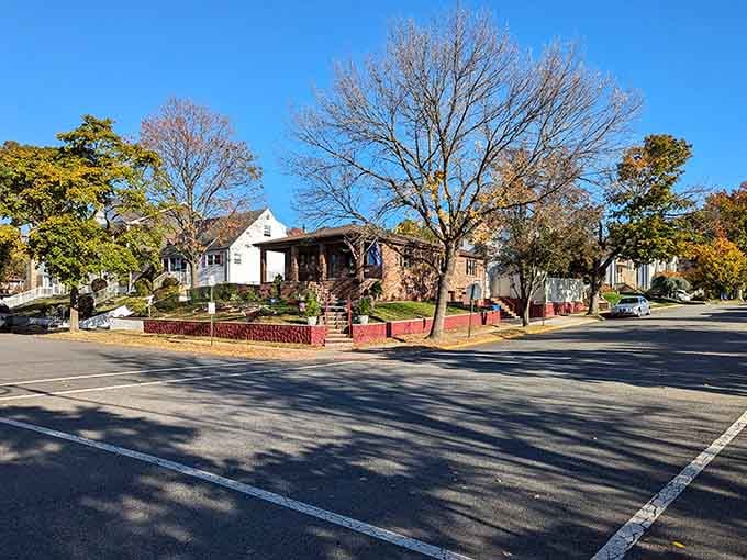 Enjoy a peaceful walk through the lovely, tree-lined neighborhoods of Rutherford on a perfectly bright and beautiful sunny day.