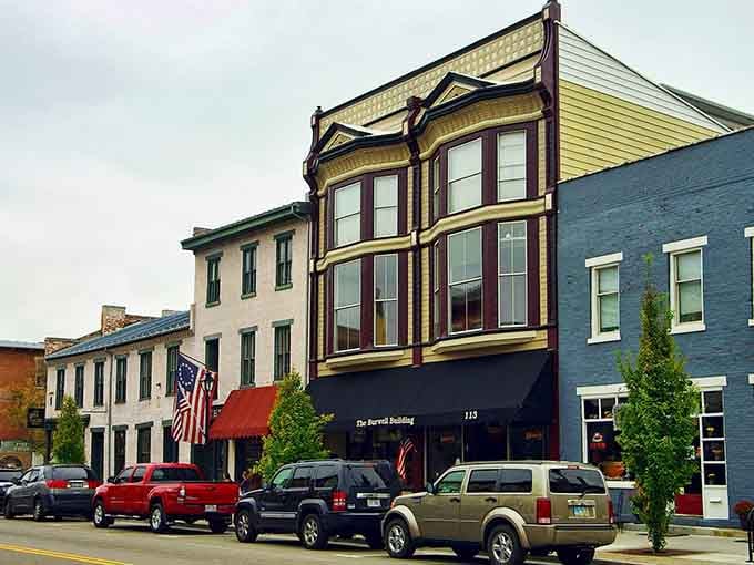 The town center spreads out like a well-planned neighborhood where everything you need is wonderfully walkable.