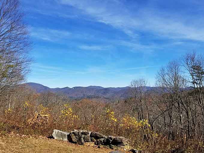 Clear skies and distant peaks create the kind of vista that makes you pull over and just breathe.